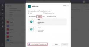 How to Add SharePoint Pages or Lists to a Channel in Teams? - Intranetbee
