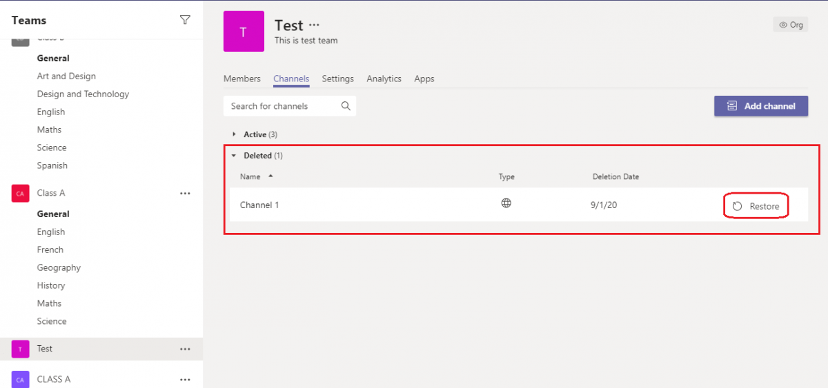How to Delete/Restore a Channel in Microsoft Teams Effectively ...